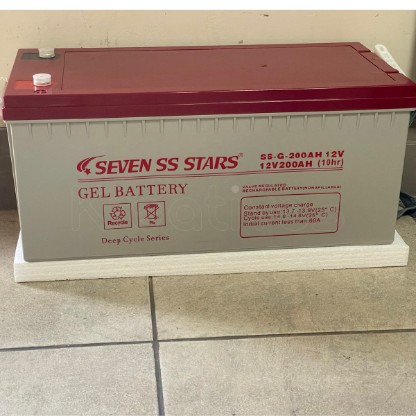 Seven ss Stars 200Ah 12V Gel Maintenance free battery