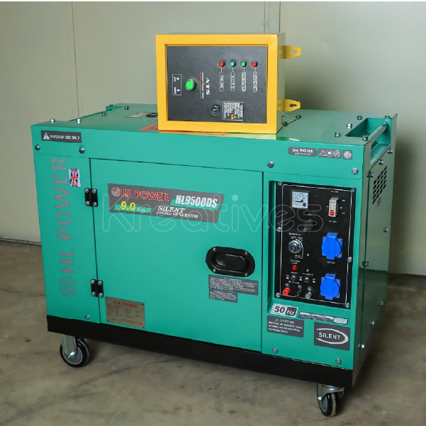 HL Power UK 7.5kva Diesel Single Phase Generator With ATS